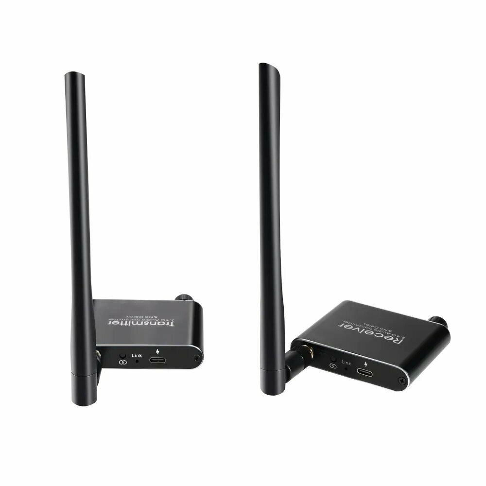 Аудиопередатчик 2.4G без задержки Беспроводная передача звука 50 м