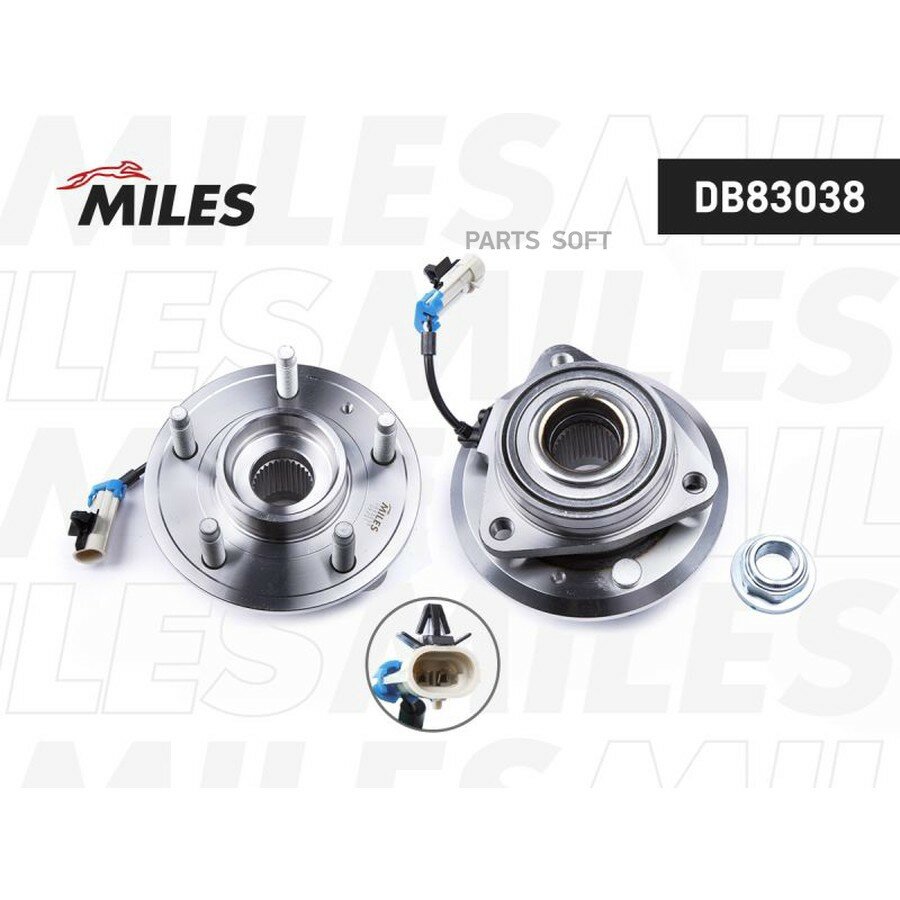 MILES DB83038 Ступица с подшипником передняя (5 шпилек) +ABS CHEVROLET CAPTIVA/OPEL ANTARA 06-. ()