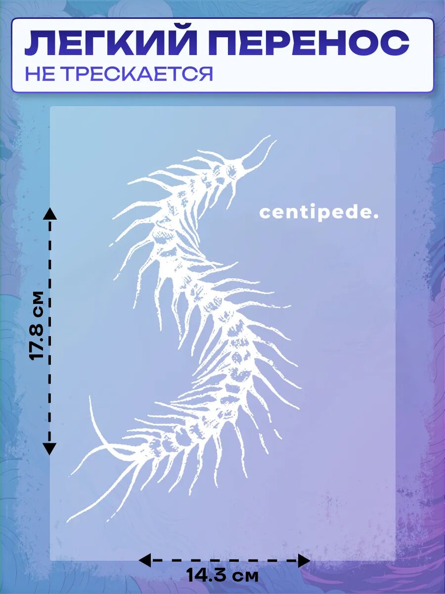 Термонаклейка centipede. — фото 1