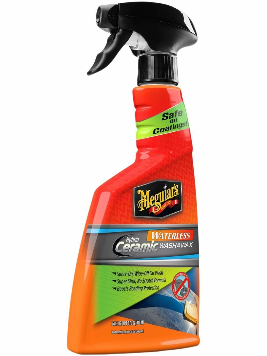Гибридное керамическое средство для очистки кузова Hybrid Ceramic Waterless Wash & Wax G251024 Meguiar's, 710 мл.