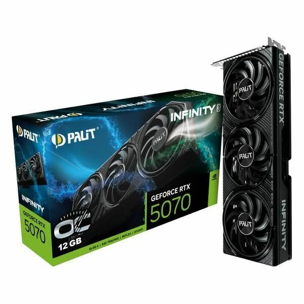 Видеокарта Palit RTX5070 INFINITY 3 OC 12GB GDDR7 192bit 3xDP HDMI 3FAN RTL