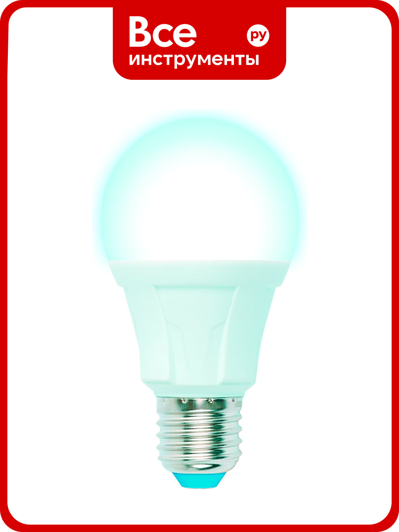 Светодиодная лампа Uniel LED‑A60 с матовой грушевидной формой, E27, для общего освещения, класс