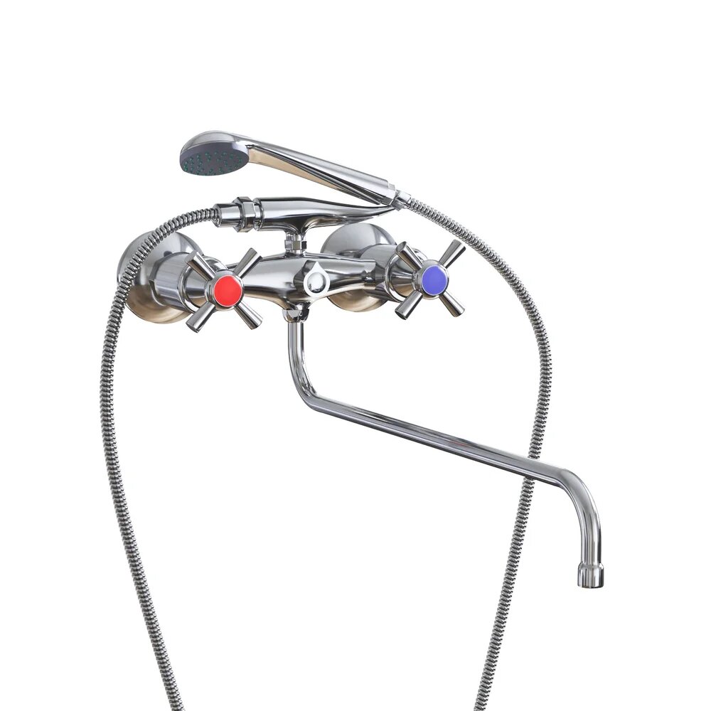 Смеситель для ванны и раковины 1/2 керамический MIXLINE ML09-02