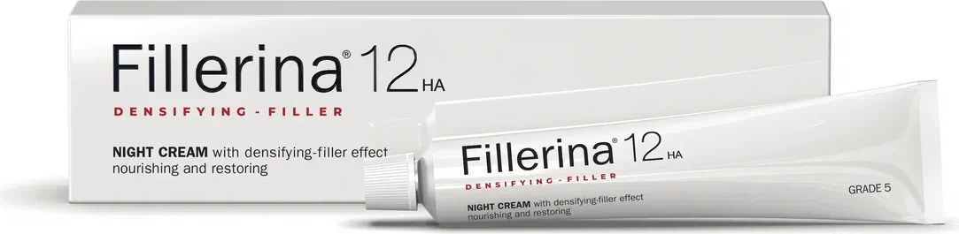 Fillerina Ночной крем для лица с укрепляющим эффектом, уровень 5 Fillerina 12 Densifying-Filler Night Treatment Grade 5 100ml