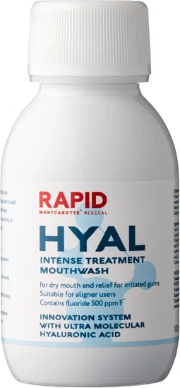 MontCarotte Ополаскиватель для полости рта Rapid Hyal 100 мл Mouthwash Hyal Intense Treatment 100 150ml