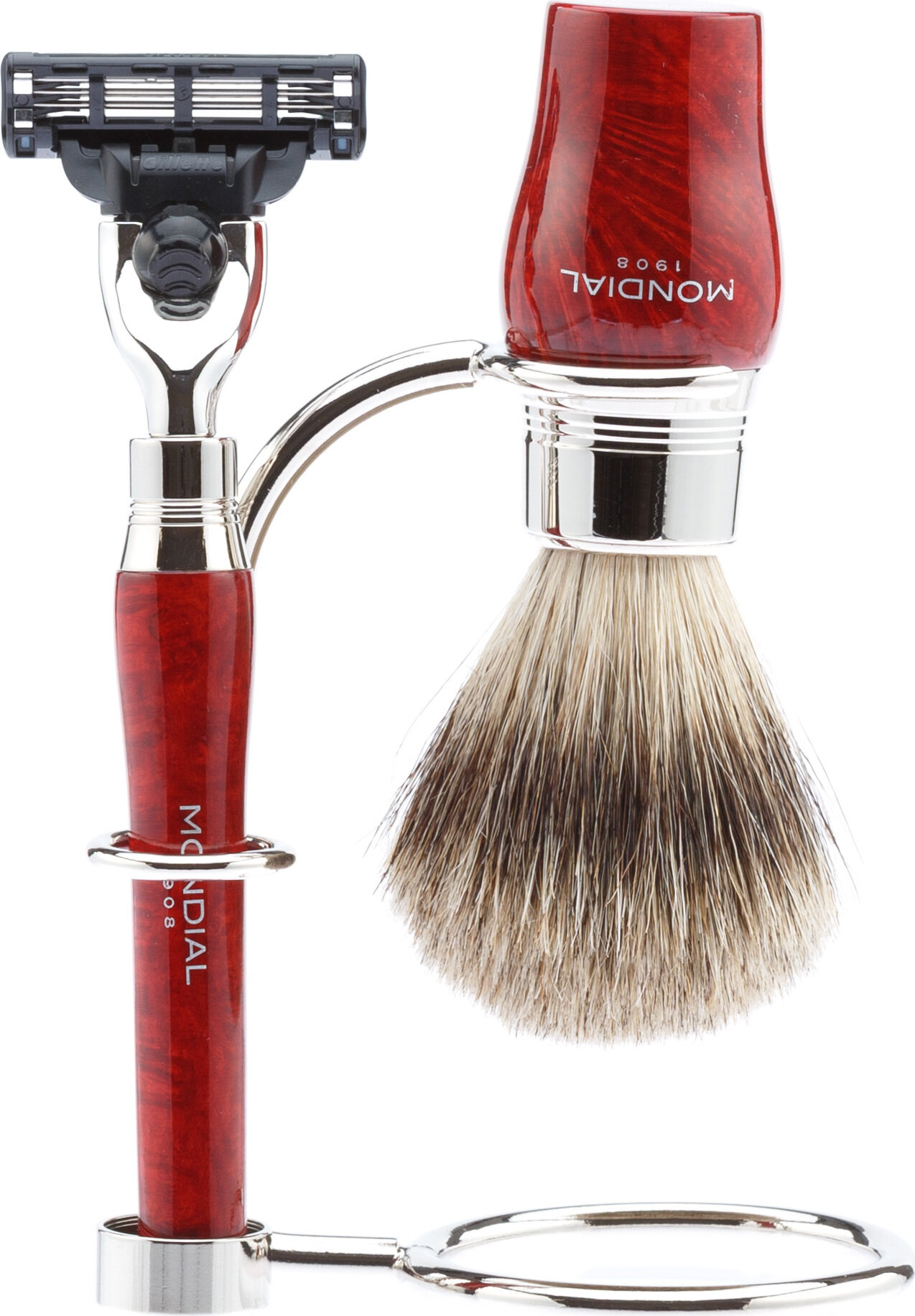 MONDIAL Бритвенный набор "Вена", дерево бриар Vienna Shave Kit Briar Wood 100ml