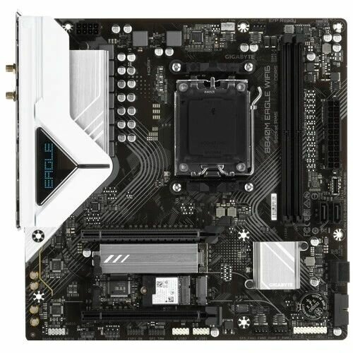 Материнская плата GIGABYTE B840M EAGLE WIFI6 - AM5, AMD B840, 2xDDR5-5200 МГц, 1xPCI-Ex16, 2xM.2, Micro-ATX