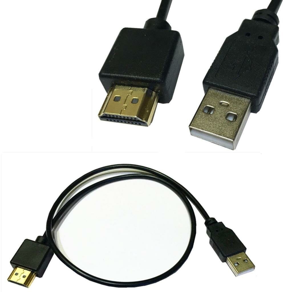 USB 2.0–HDMI кабель 0,5 м — фото 1