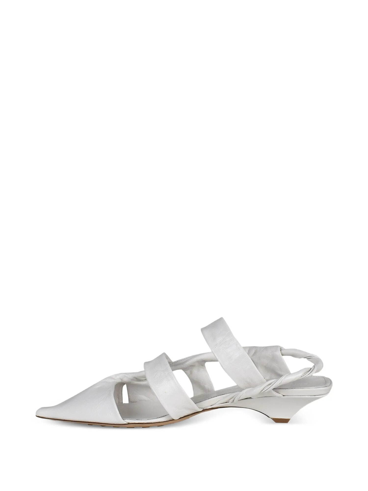Туфли Francesco Russo Pointed-toe cage pumps, размер 41, white — фото 1