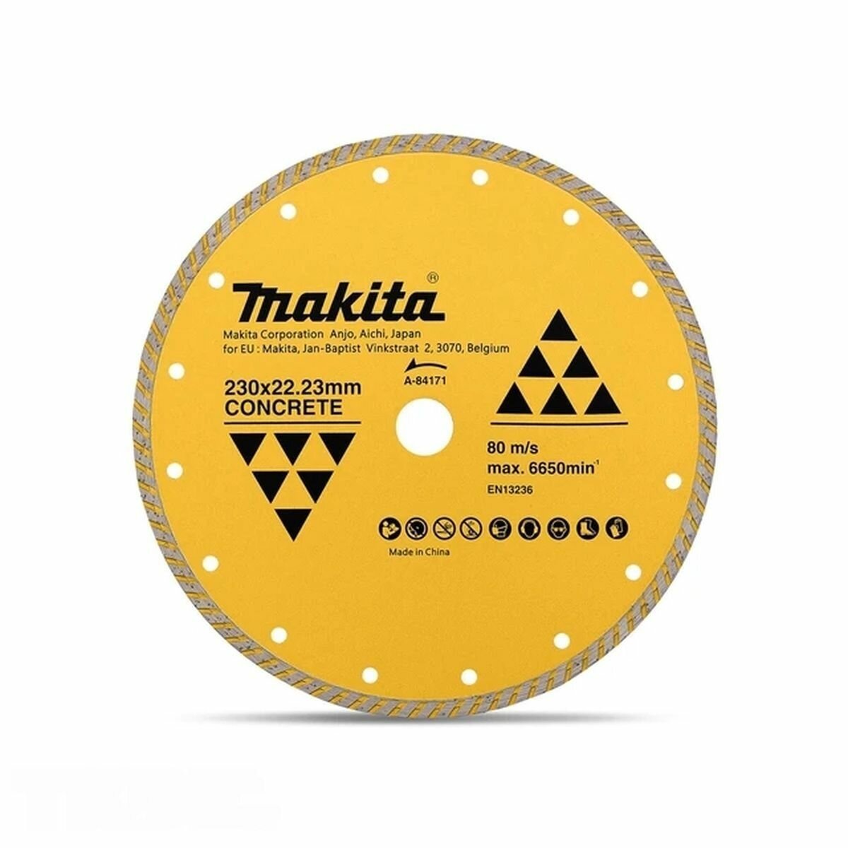 Диск алмазный по бетону Makita A-84171 230х22,2мм, сухой рез
