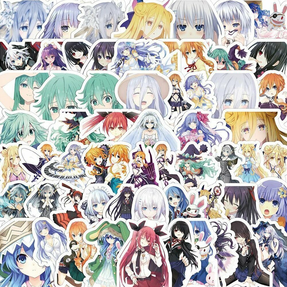 Наклейки Date A Live, 60PCS, цвет 6
