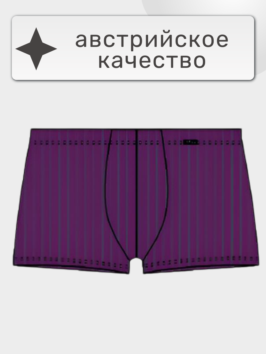 Трусы Skiny Smooth Stripes Men, размер XL, violet/black — фото 1