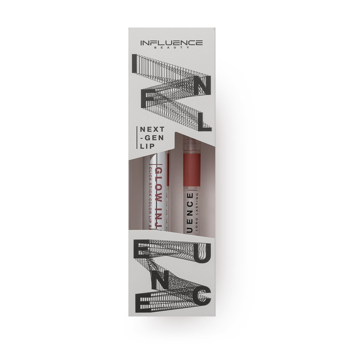 Подарочный набор Influence Beauty Next-Gen Lip Бальзам-стик для губ, карандаш для губ автоматический Lipfluence тон 04