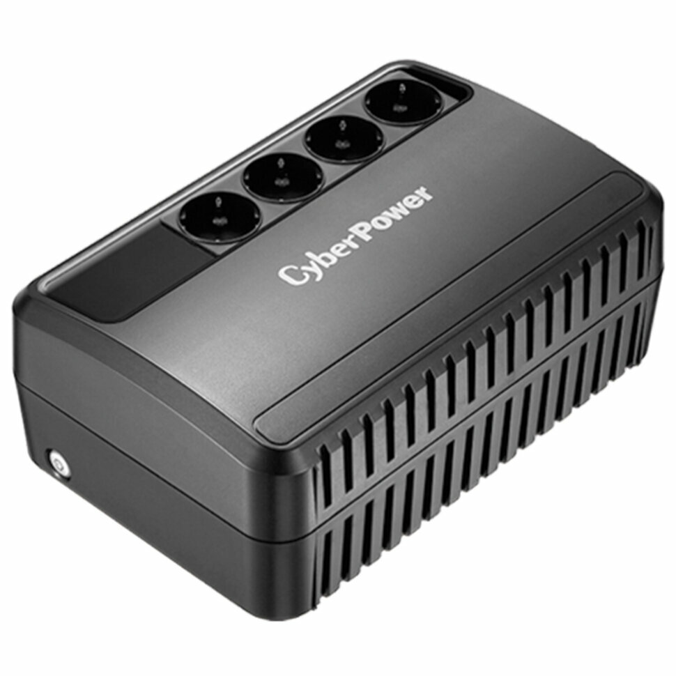 Источник бесперебойного питания CYBERPOWER BU850E, 850 VA (425 W), 4 евророзетки, 354886