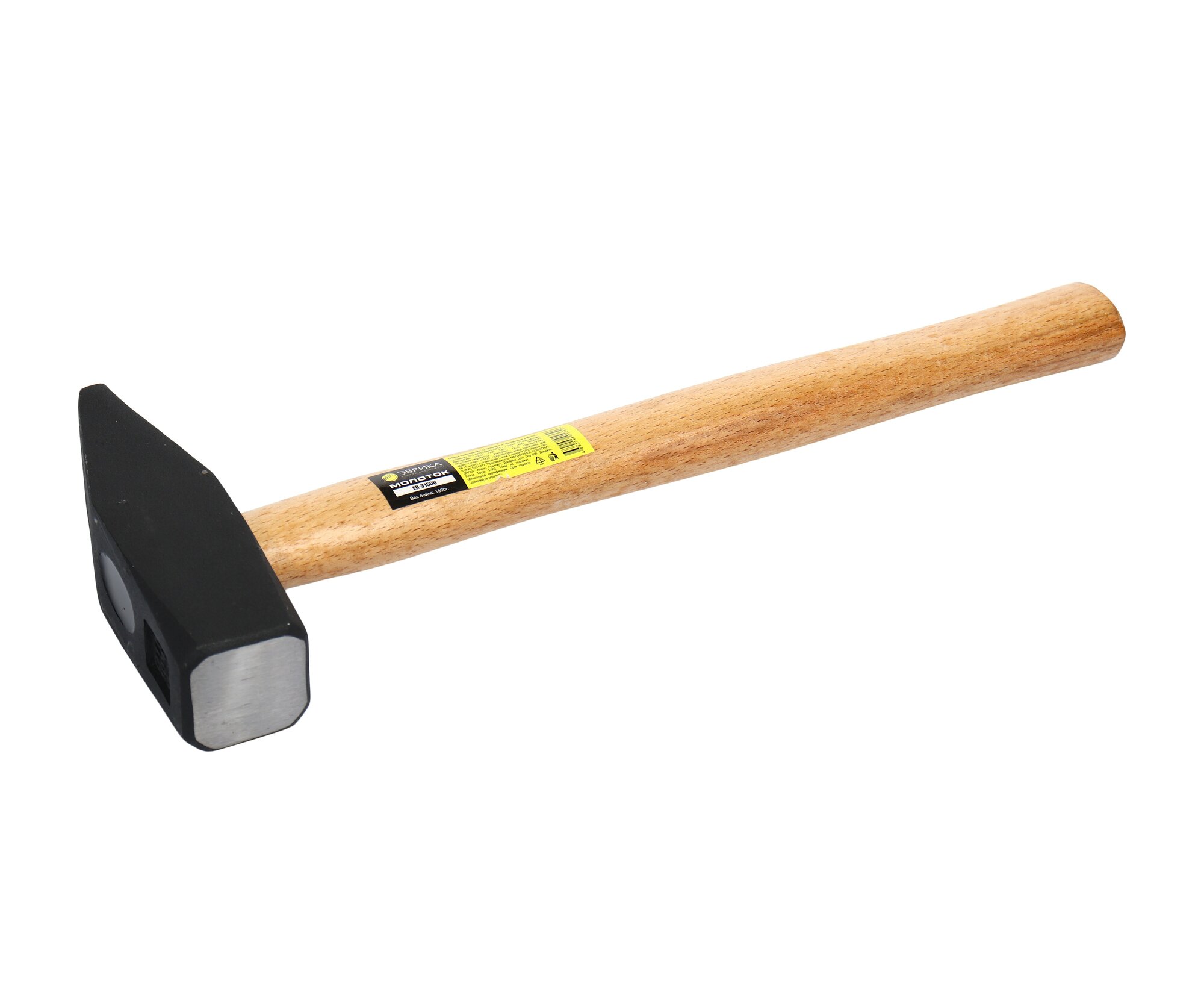 ER-31500 Молоток ER-31500: 1500 гр, с деревянной рукояткой эврика