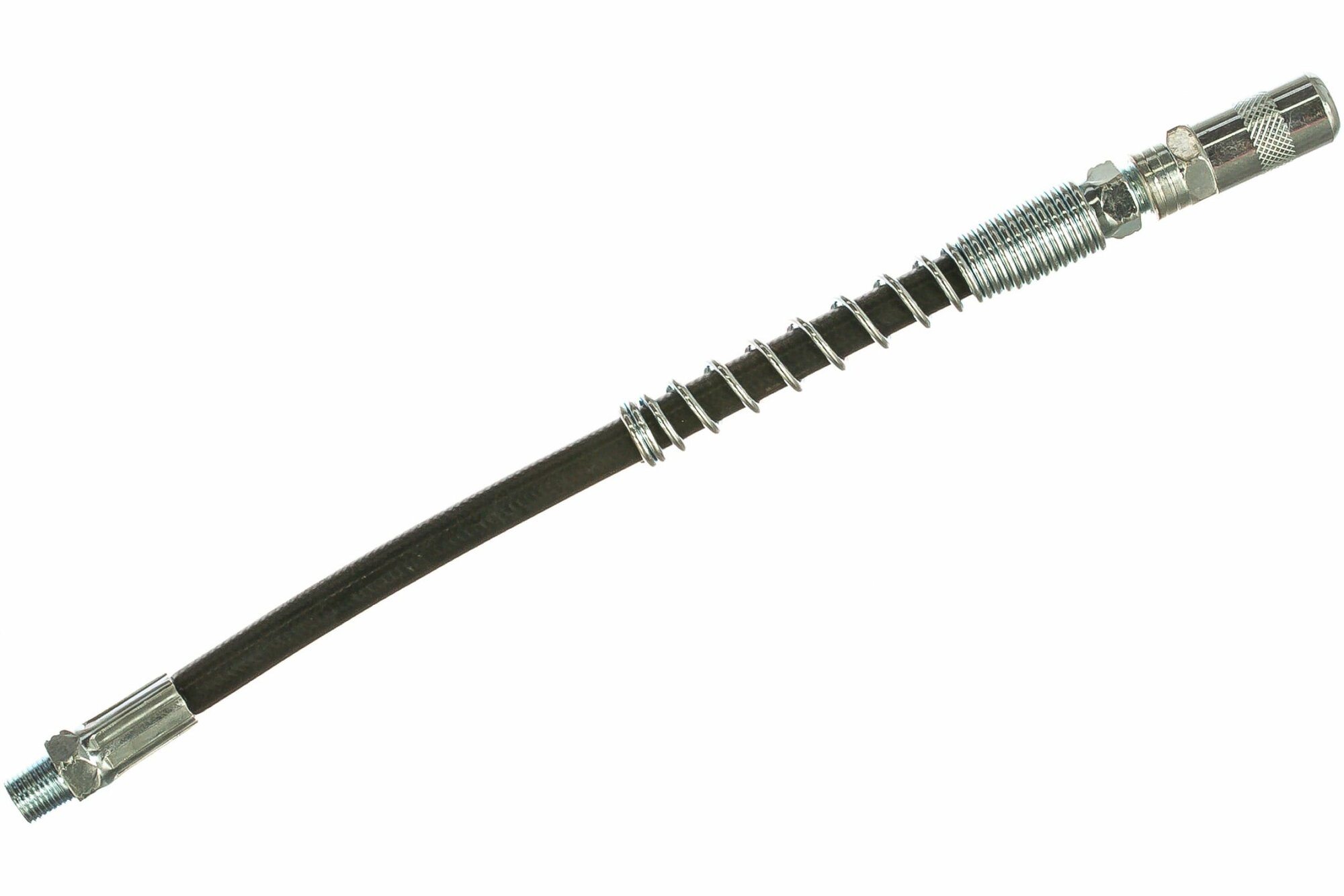 ER-44401-10 Шланг сменный для смазочных шприцев с пружиной ER-44401-10 25 см (нейлон; раб. давл: 310 бар, макс: 690 бар.) Эврика