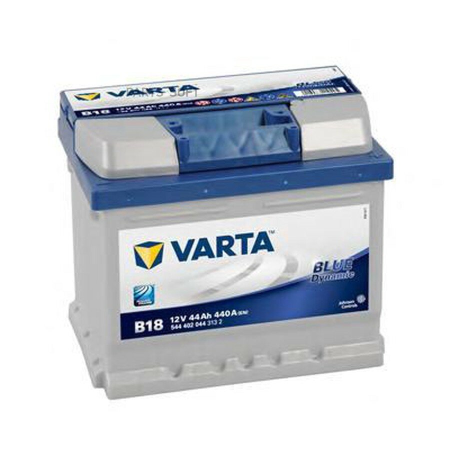 Батарея аккумуляторная Blue Dynamic, 12В 44А/ч от официального дистрибьютора, VARTA, артикул 5444020443132