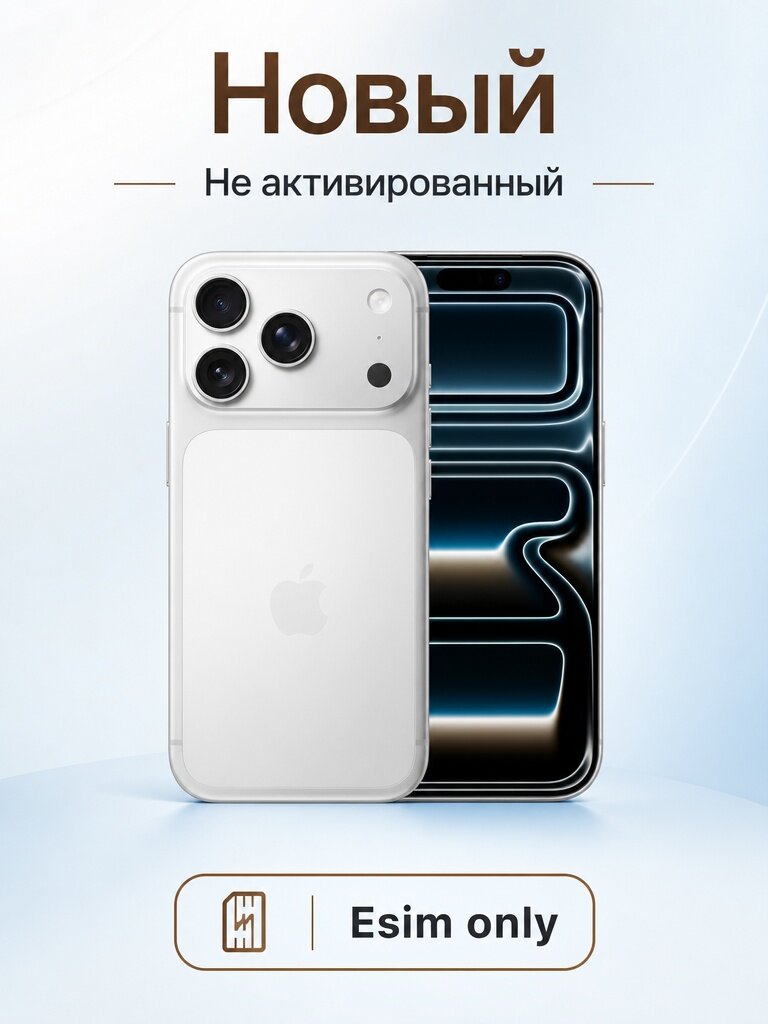 Смартфон Apple Iphone 17 Pro Max 256 Gb Silver (Белый) Only Esim