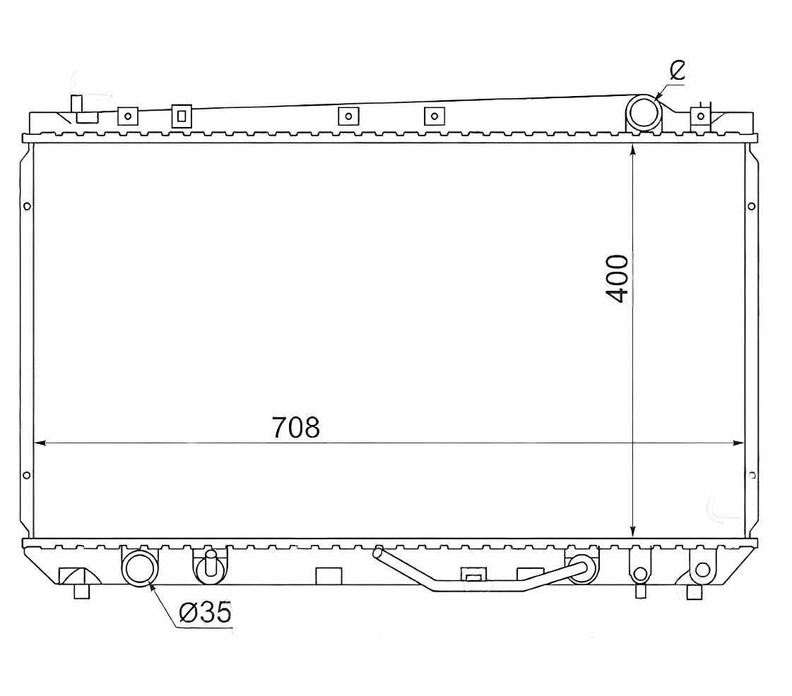 Радиатор SAT TY0003-MCX20 Toyota Avalon 99-04 / Pronard 00-03