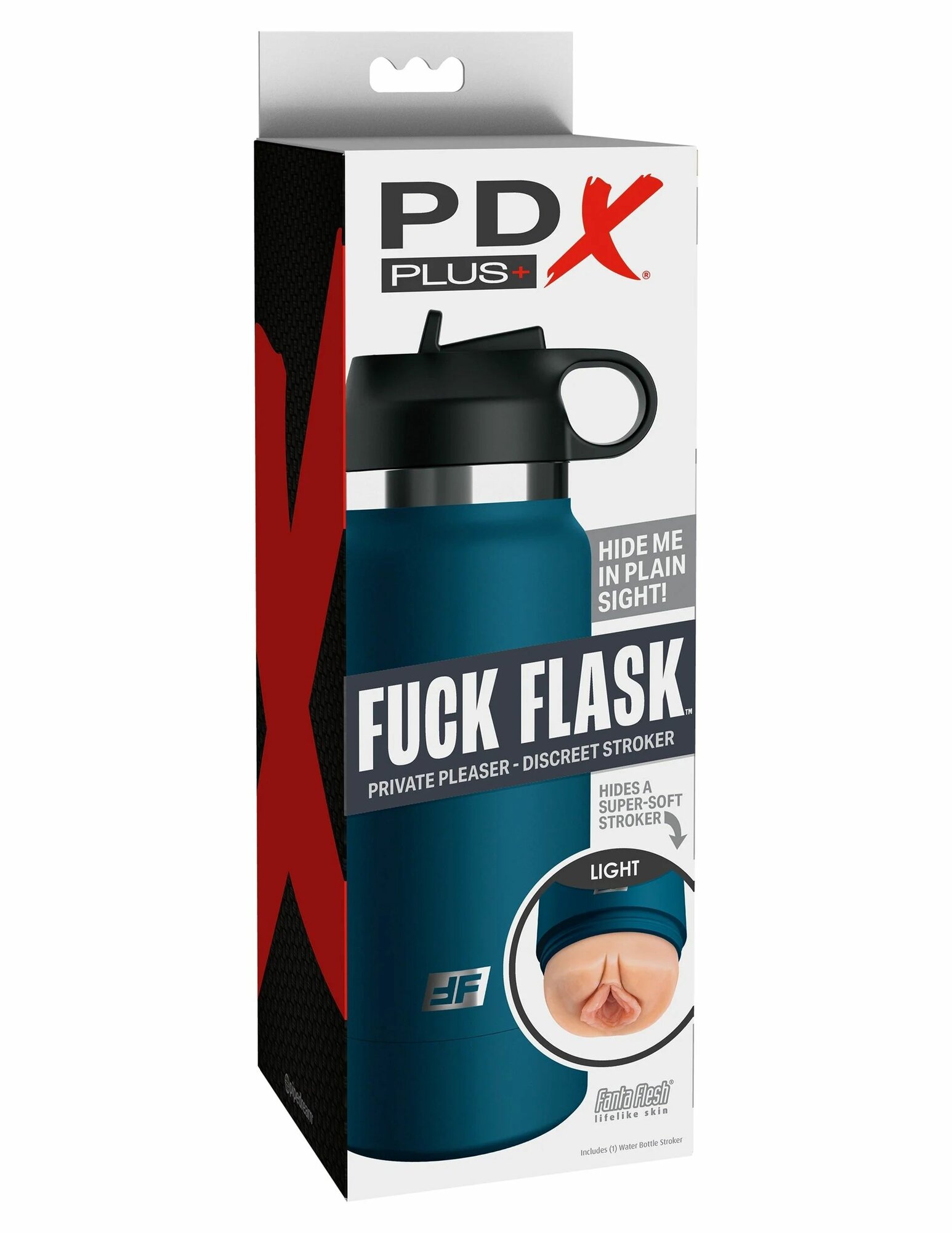 Мастурбатор телесный в синей фляге FLASK