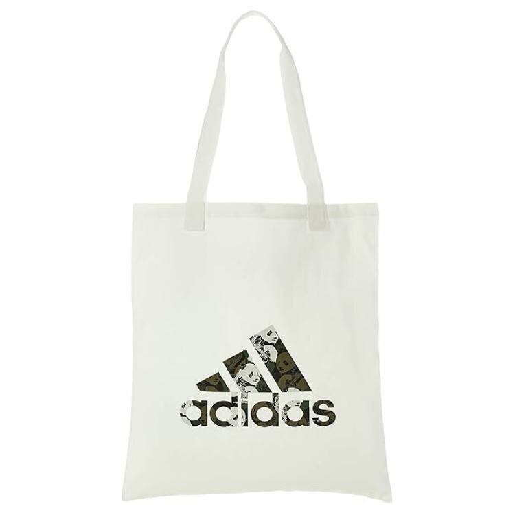 Сумка adidas, фактура пэчворк, белый,