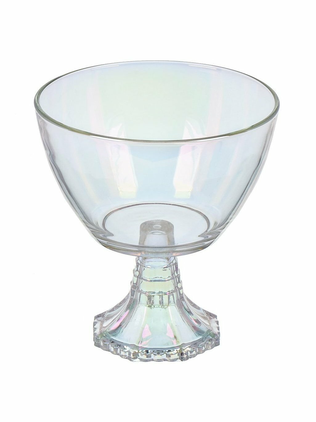 Ваза для фруктов, 1300 мл, 19 см, Glasstar, Лиловая дымка, RNLD_1329B_0