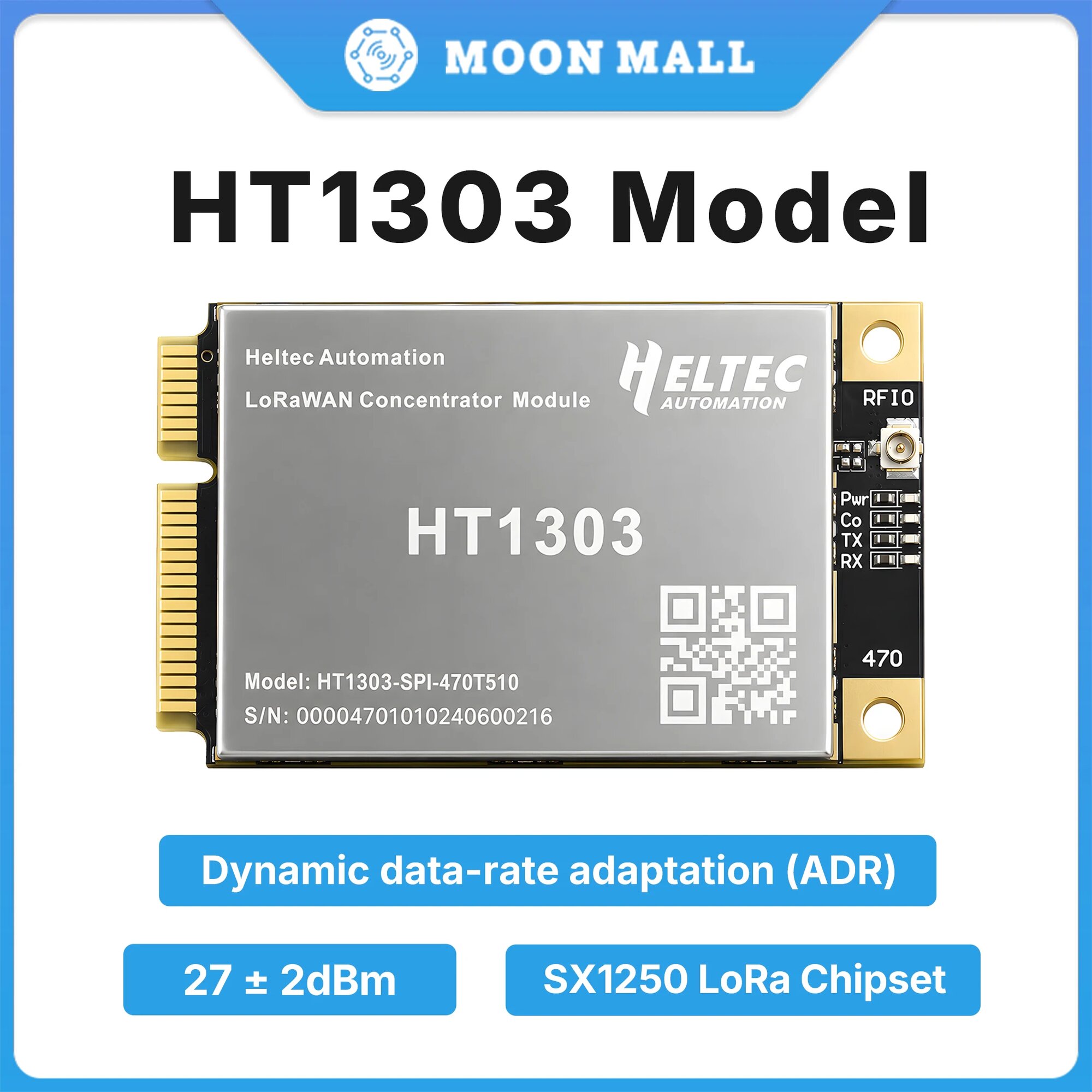 Концентратор LoRaWAN Heltec HT1303 USB 863-870MHz