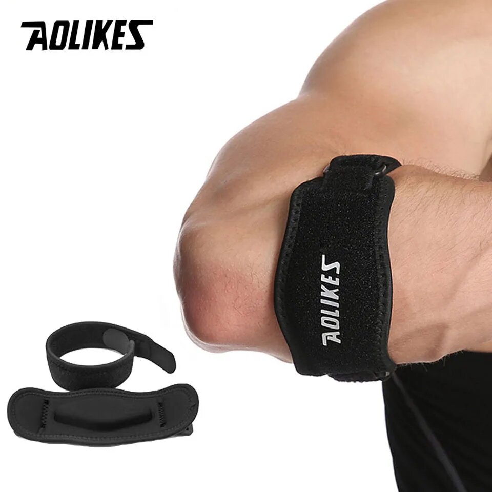 AOLIKES Фиксатор локтя черный, регулируемый