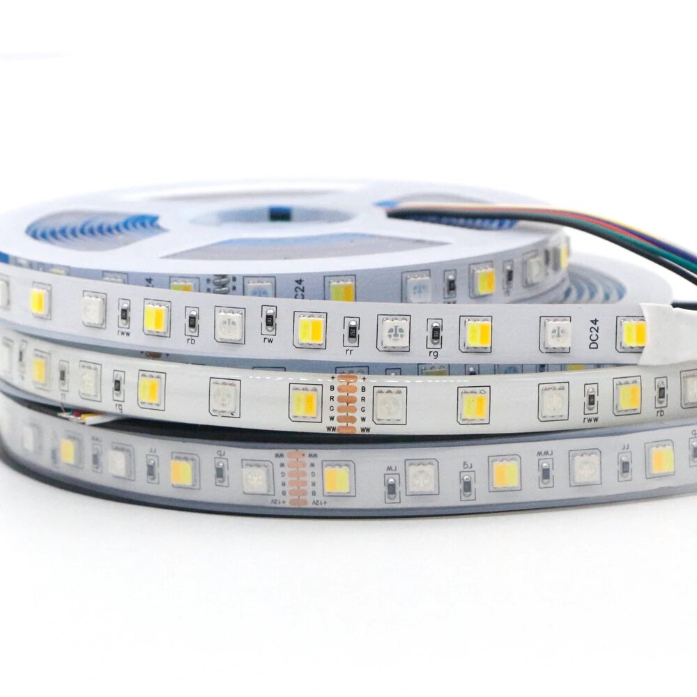 Светодиодная лента RGB+CCT 0.5м, 12v-60leds-m, non waterproof