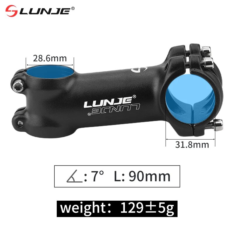 Вынос руля LUNJE 31.8x90mm, 7°, алюминий