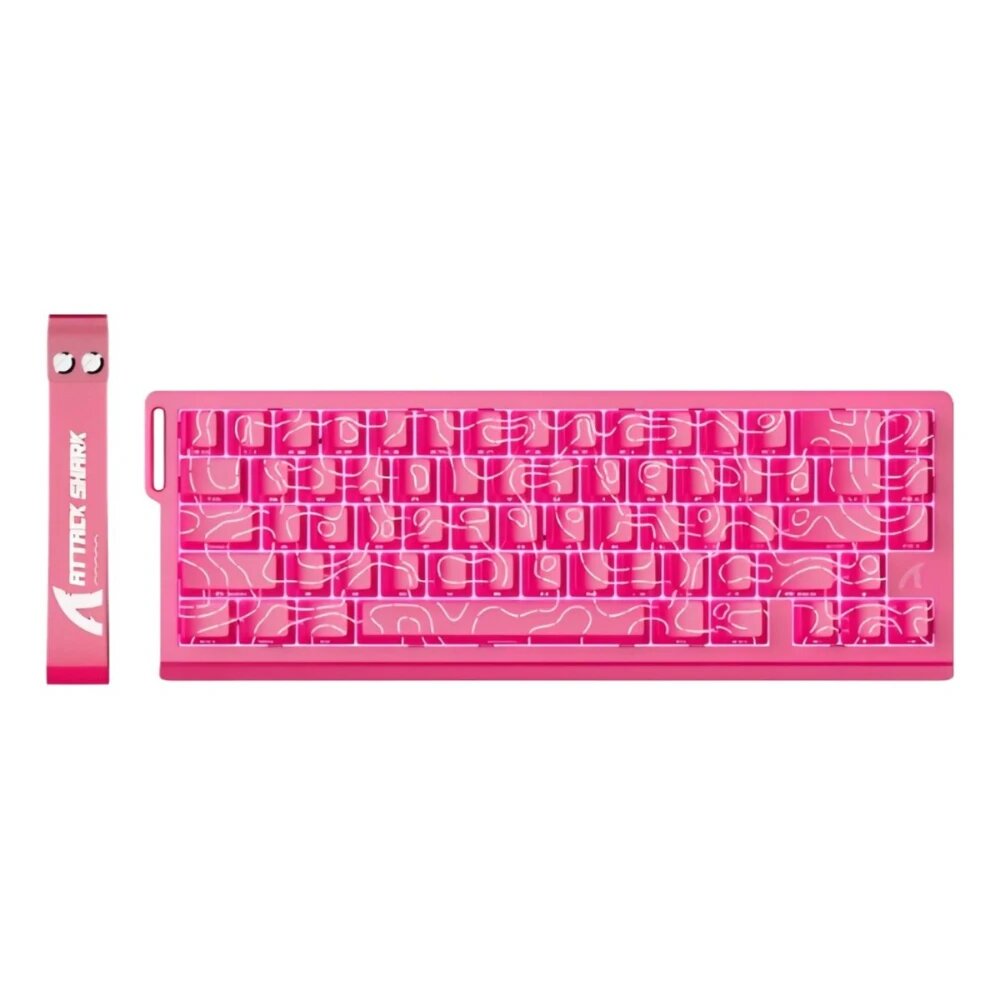 Attack Shark X68 He Berry red Механическая Клавиатура 68 Ключей