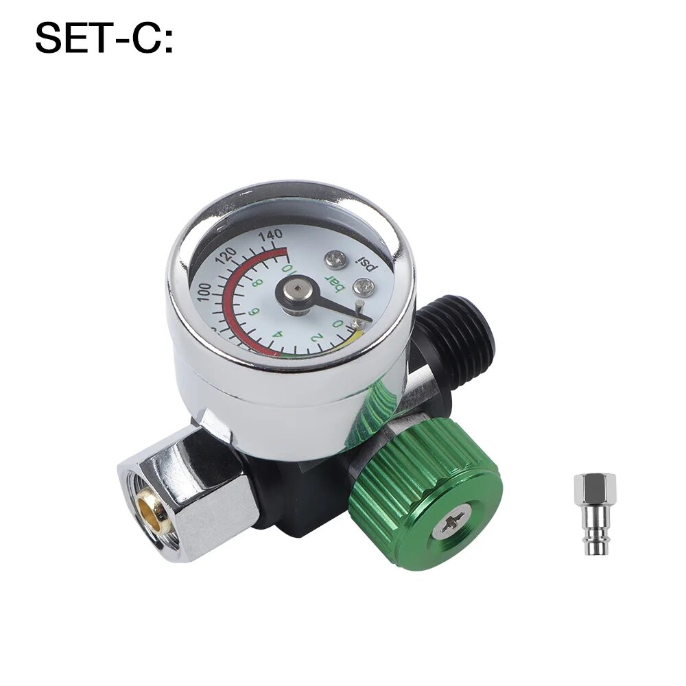 Регулятор давления DECWLS для краскопульта 0-140 PSI SET-C