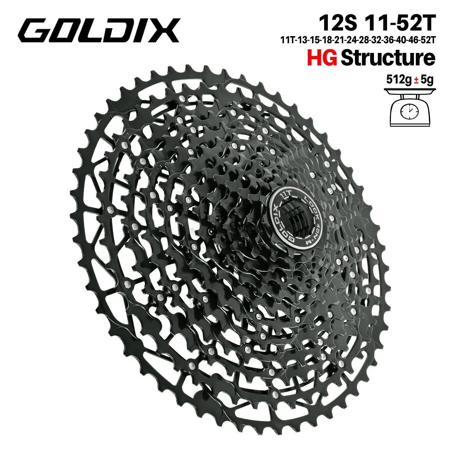 GOLDIX 12S кассета 11-52T HG