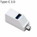 Type-C 3.0 адаптер USB 3.0 белый