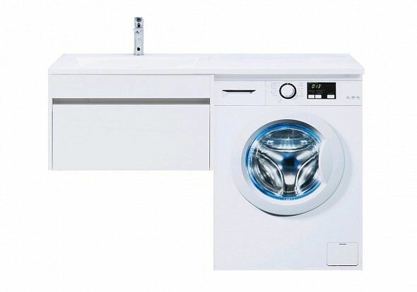 Тумба с раковиной Aquanet Токио 130 L подвесная