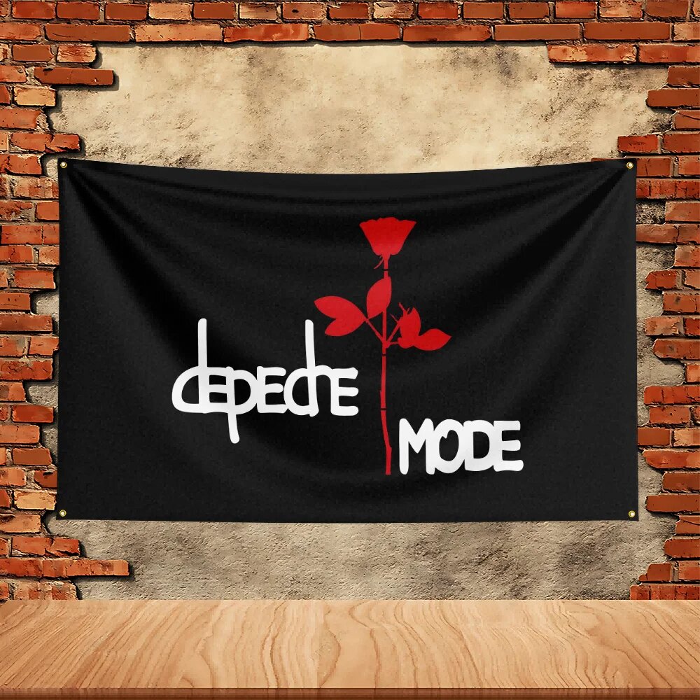 Флаг Depeche Mode черный 90x150см, ZH10689