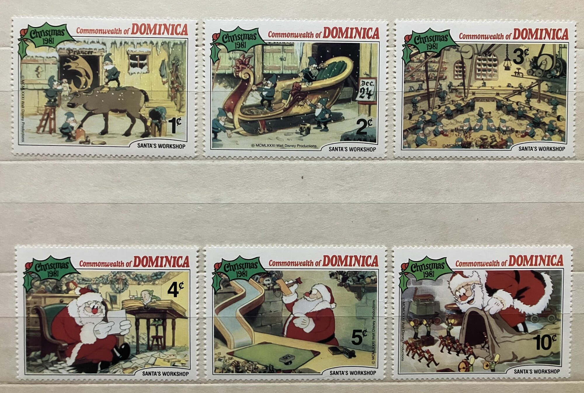 Доминика 1981, Дисней. Мастерская Санты