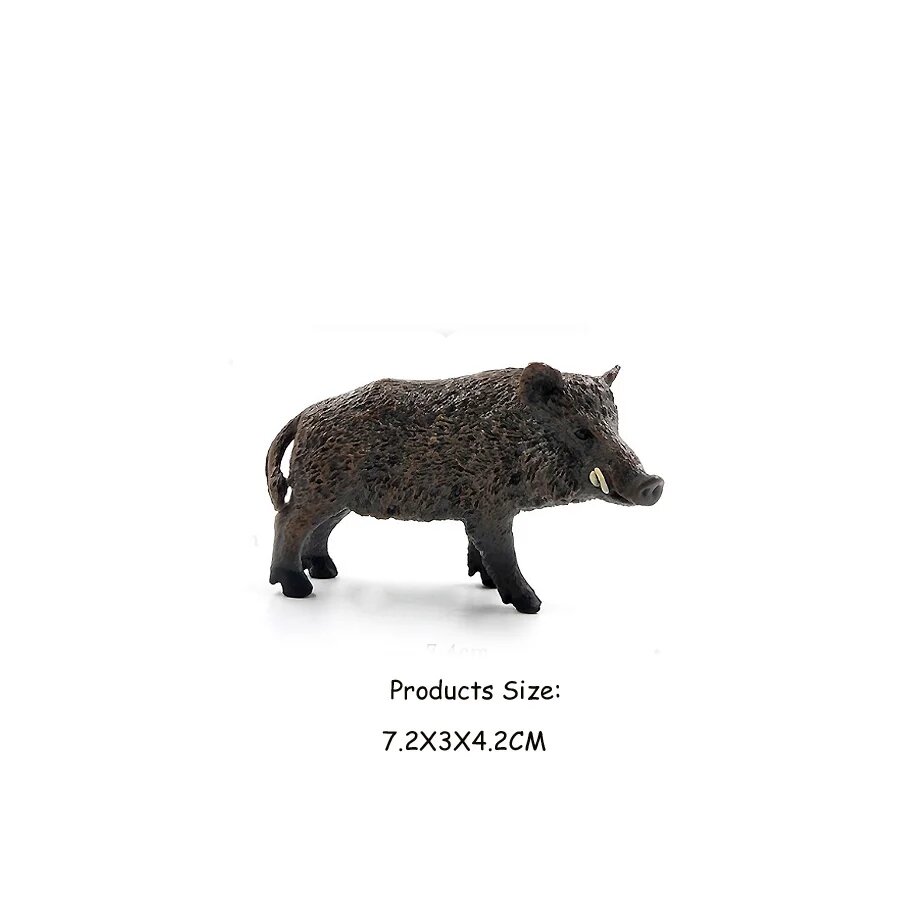 Фигурки кабанов SamKaLa PVC Черный, wild boar Pig 1
