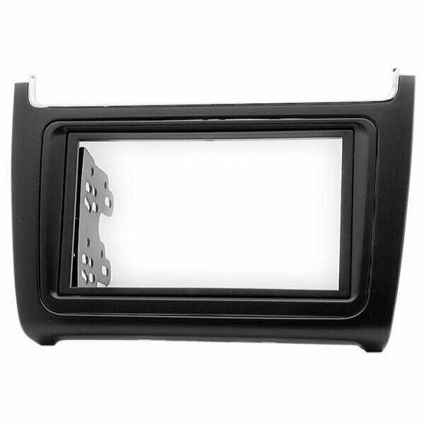 Переходная рамка 2-DIN для VOLKSWAGEN Polo 2014-2020 черный Carav 11-538