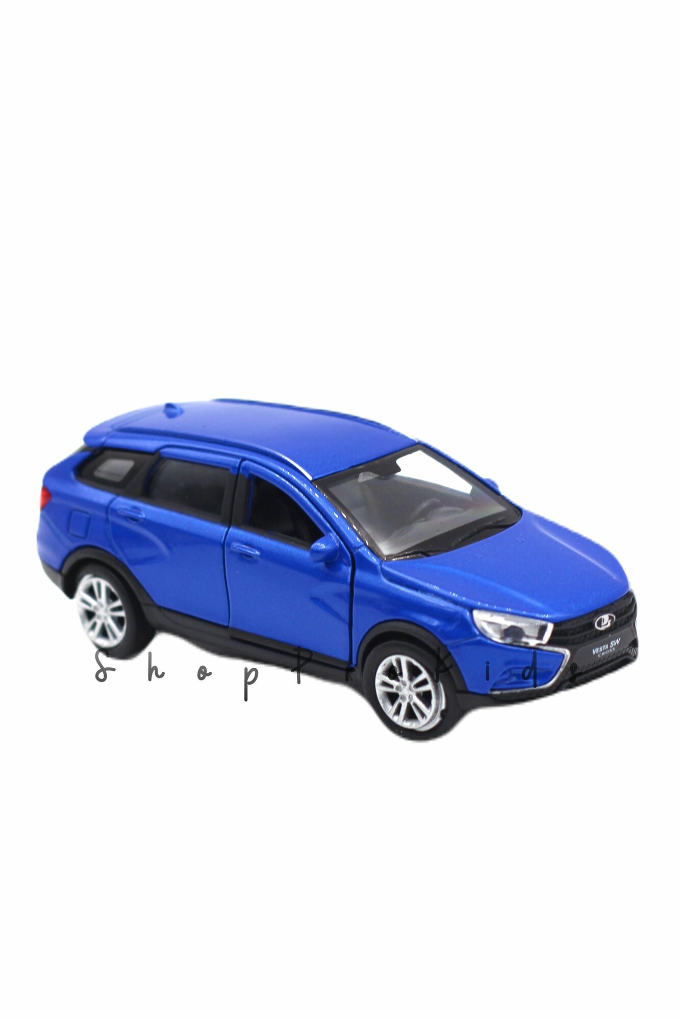 Игрушка модель машины 1:34-39 LADA VESTA SW CROSS синяя Welly