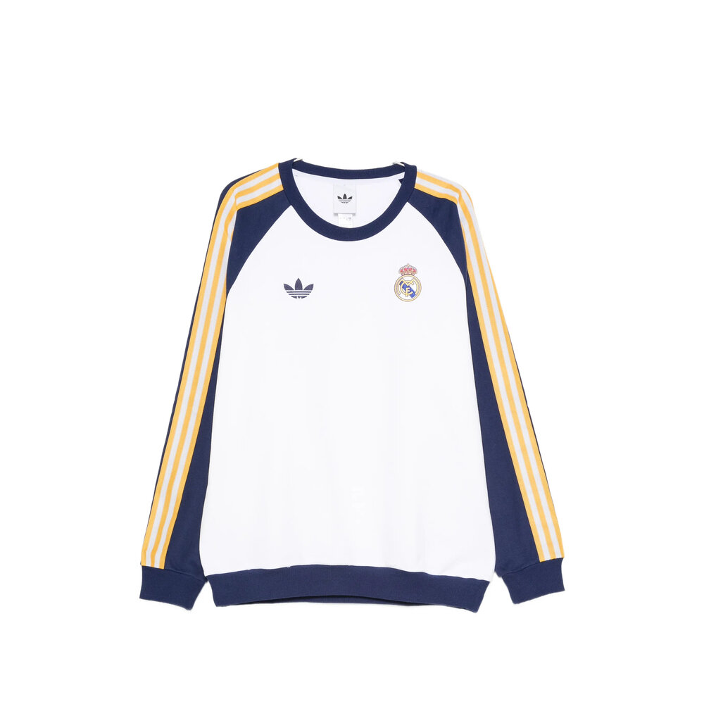 Худи adidas, размер M, , белый/синий