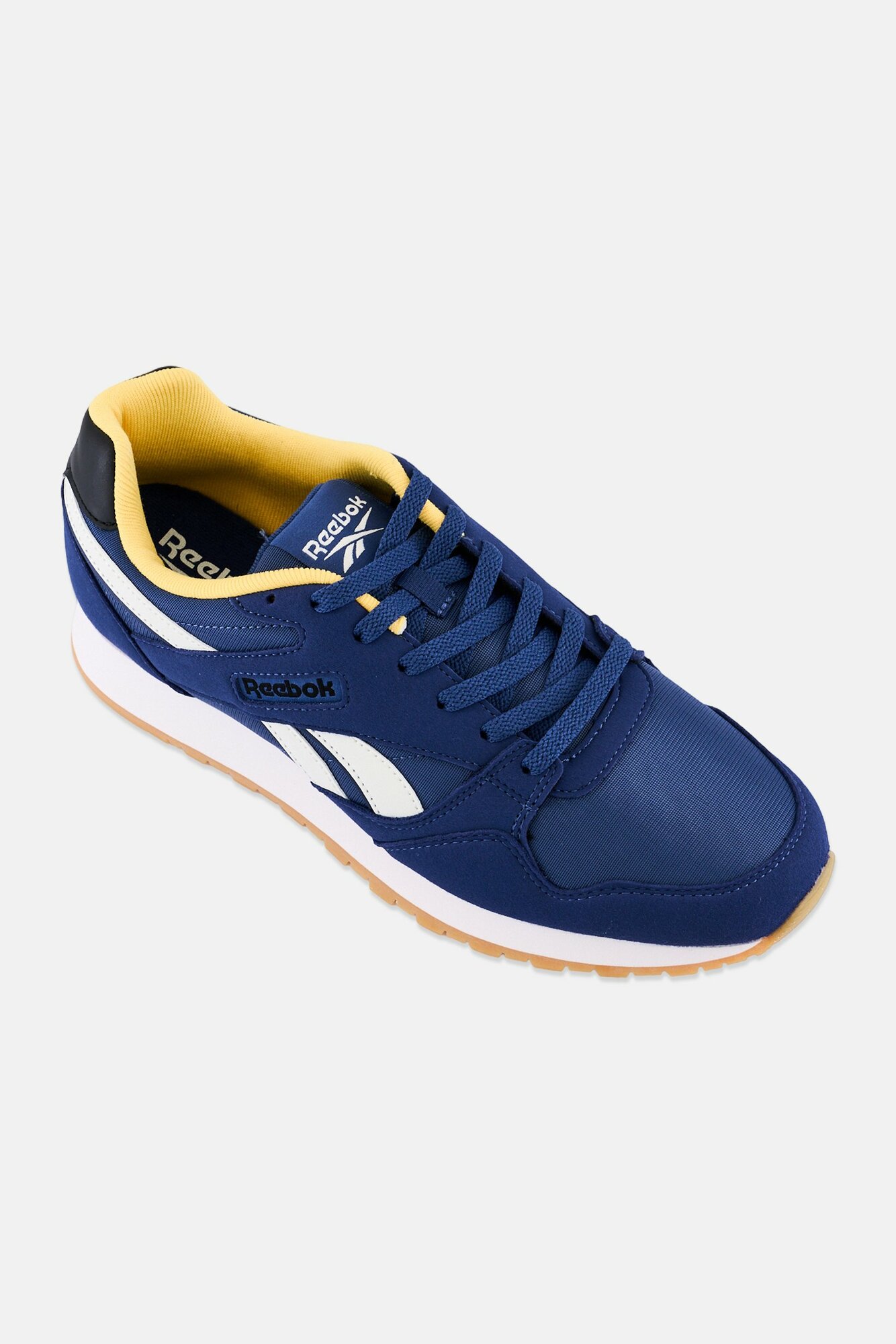 Кроссовки Reebok Prime Event, размер 8,5 US, синий/белый/желтый — фото 1