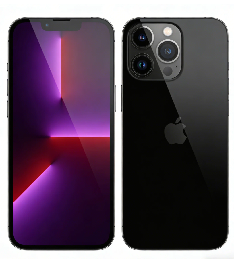 Фициально авторизовано Оригинал Смартфон Apple iPhone 13 Pro, 6+512ГБ, Чёрный