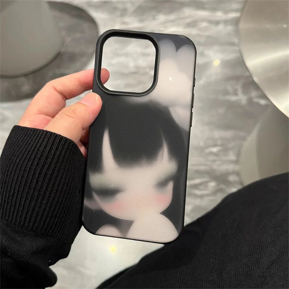 Чехол для телефона с изображением застенчивой девушки Misty Shy Black-WQCS737, For iphone 12