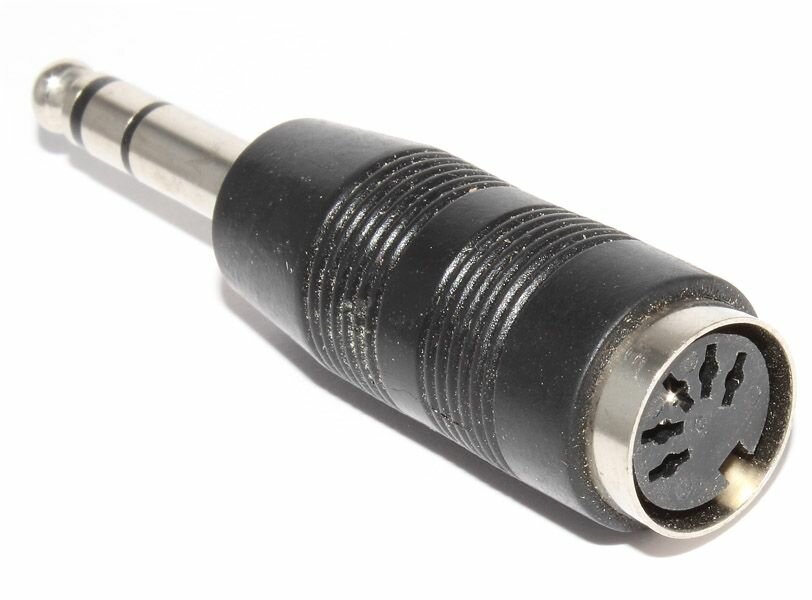 Кабель питания 5-pin DIN/6.3 мм, черный