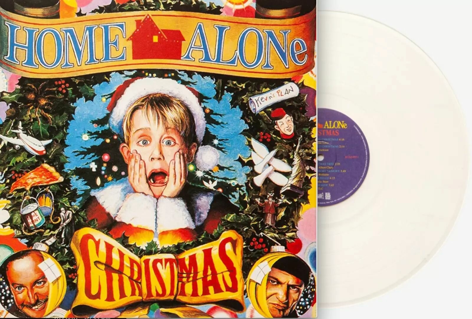 Home Alone Christmas (1000шт в мире Christmas Slush Clear USA OST Limited Soundtrack) Цвет: "Рождественская Слякость", Виниловая Пластинка, Саундтрек Фильм Один Дома в Рождество