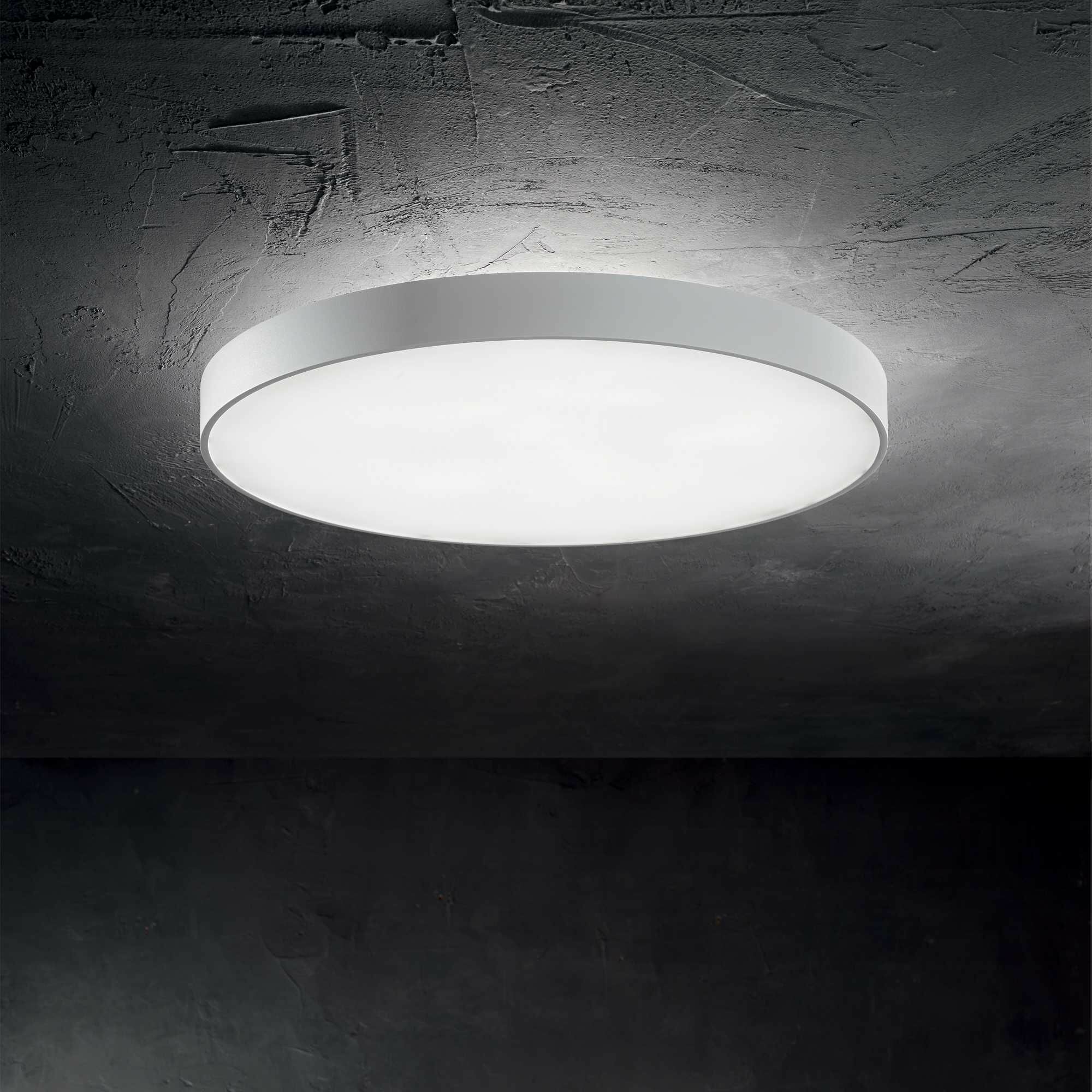 Люстра потолочная ideal lux Halo PL D35 26Вт 3150Лм 3000К IP20 LED 230В Алюминий/Поликарбонат Белый/Опал 223186