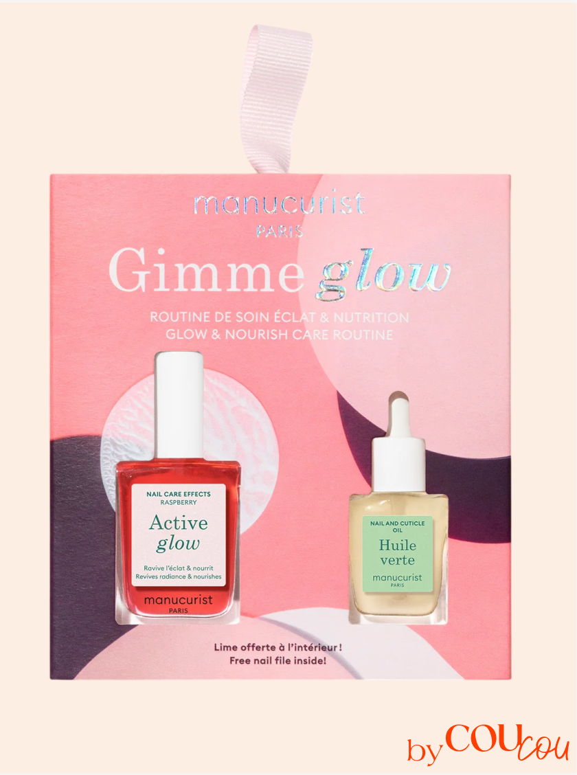 Набор для ухода за ногтями Manucurist 5min' Glow Manicure (лак, масло для кутикулы, пилочка)