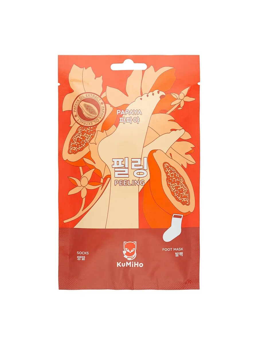 Пилинг-носочки для ног Kumiho с экстрактом папайи 1 пара