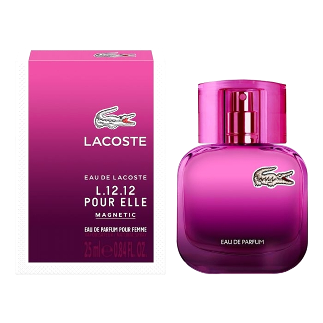 Lacoste Eau De Lacoste L 12.12 Magnetic Pour Elle парфюмерная вода 25 мл - Лакоста фиолетовые женские духи